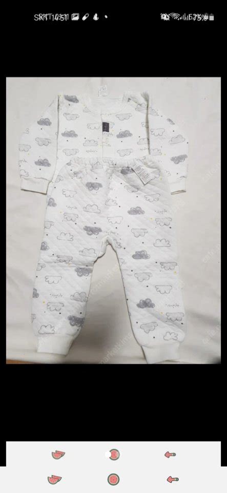 아기겨울내복세트 아기보온내의 사이즈70 세컨웨어 헬로마켓