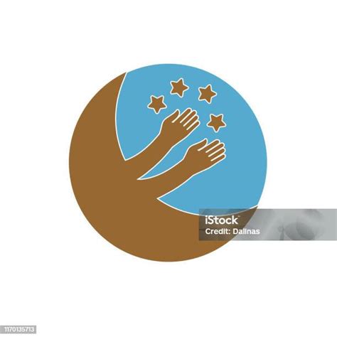 달과 별 웹 디자인 및 인쇄를위한 재미있는 원래 의 창조적 인 일러스트 레이션 0명에 대한 스톡 벡터 아트 및 기타 이미지