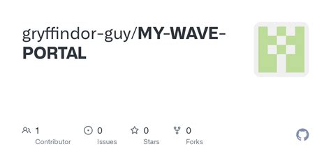 GitHub Gryffindor Guy MY WAVE PORTAL