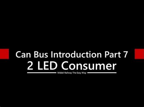 Arduino Can Bus Introduction Part Can Led Consumer Module YouTube