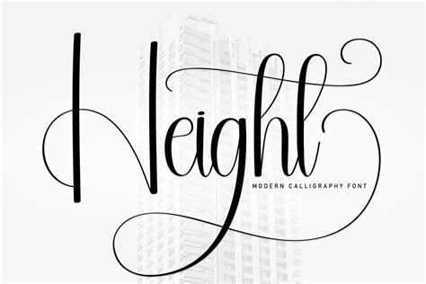 height font by william jhordy · creative fabrica