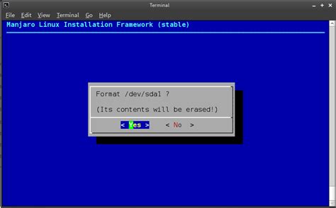 Cfdisk Basic Partitioning Scenarios Manjaro