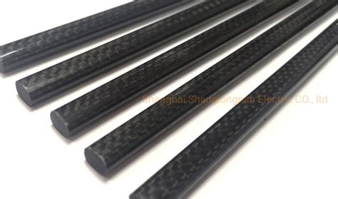 Glassy Matte 3k Carbon Fiber Round Rod Carbon Fiber And 3k Carbon