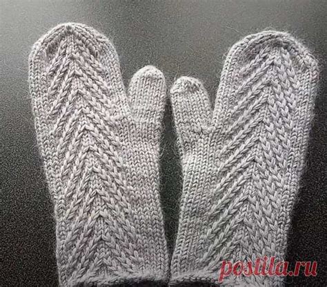 Варежки спицами индийским клином Мастер класс Креаликум Вязание уроки схемы мотивы