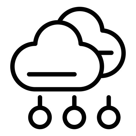 Marketing Data Cloud Icon Outline Style 15890848 Vector Art At Vecteezy