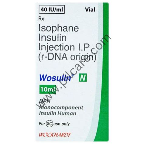Insulin Nnd 40iu Ml Injection N Chimanlal Enterprises