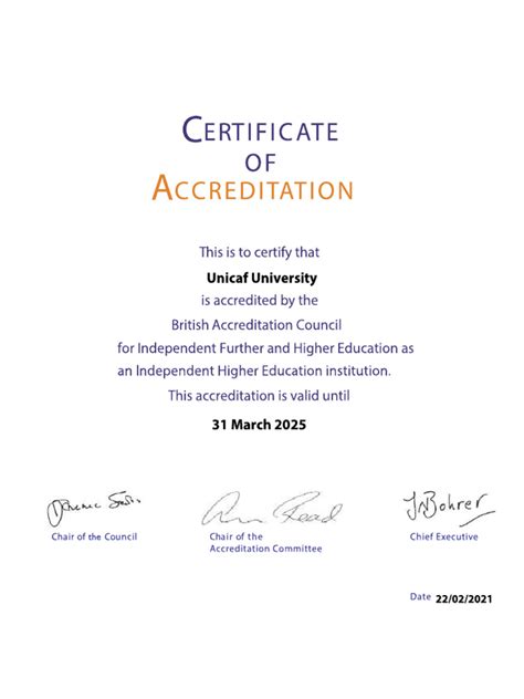 Unicaf University Certificate 22 Feb21 4 Years Pdf
