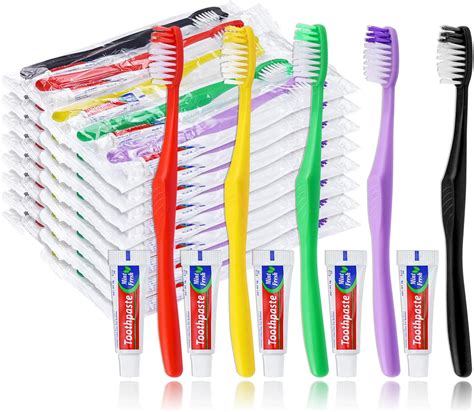Haifotrva 100pcs Disposable Toothbrushes With Toothpaste