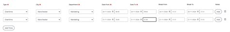 create and submit a time entry