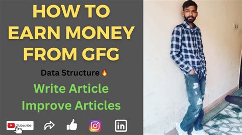 How To Write Article On Gfg How To Earn Money While Studying Data