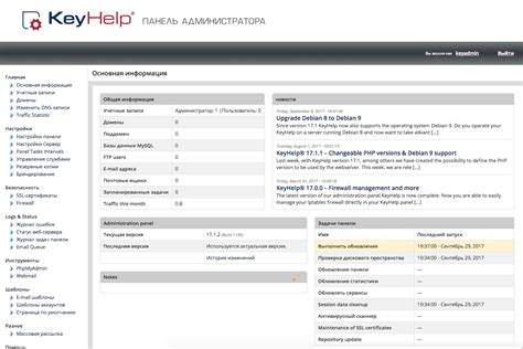 Itldc • Keyhelp бесплатная панель управления сервером