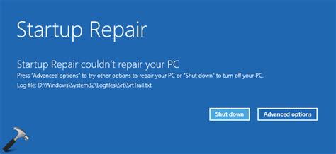 [fix] Automatic Startup Repair Couldnt Repair Your Pc On Windows 10 8 7