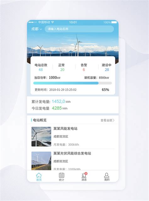 Design Of Ui Design For Smart Power Station Power Generation Template Image Picture Free