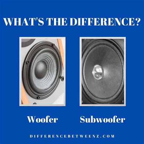 Difference Between Woofer And Subwoofer Speaker at Katherine Shelton blog