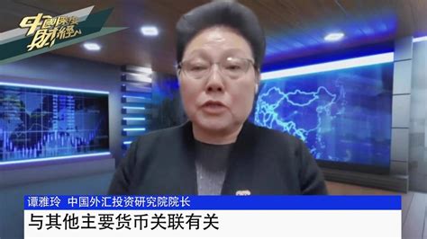 中国外汇投资研究院院长谭雅玲：与其他主要货币关联有关凤凰网视频凤凰网
