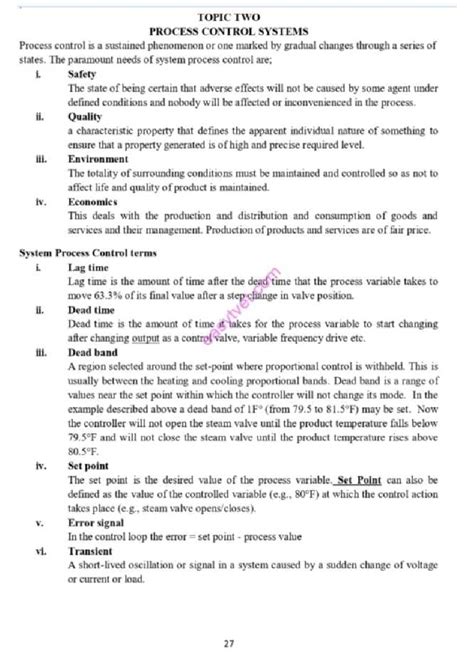 Microcontrollers Control Pdf Topic Two Process Control Systems Process Control Is A Sustained