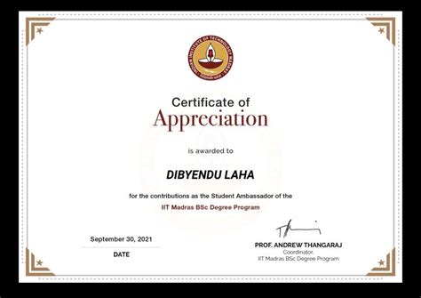 Dibyendu Laha On Linkedin Achievementunlocked Iitmadrasonlinedegree