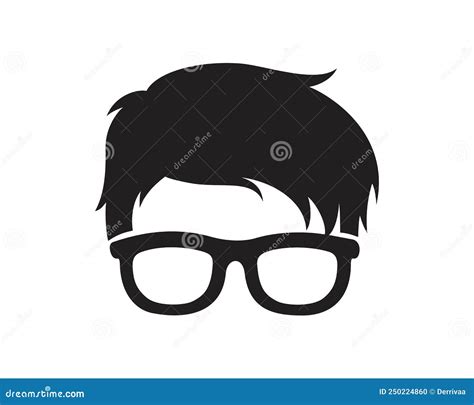 Simple Geek Programmer Hacker And Freelance Wearing Glasses Symbol