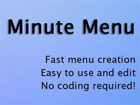 Minute Menu Gui 도구 Unity Asset Store