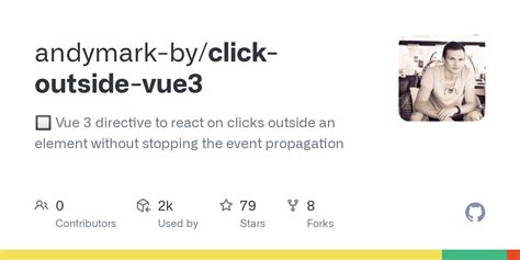 github andymark by click outside vue3 🔲 vue 3 directive to react on