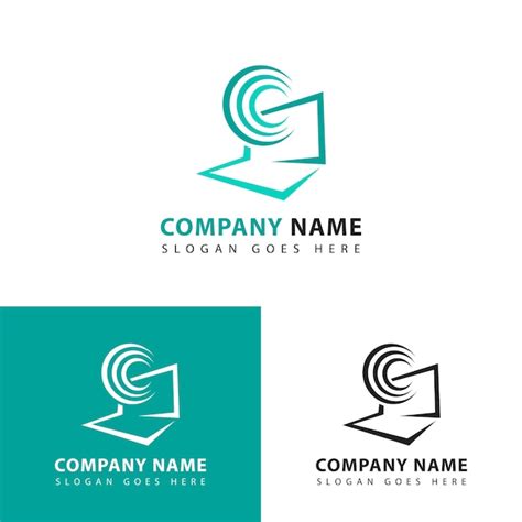Designvorlage Für Computernetzwerk Logos Hardware Und Software