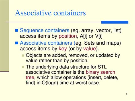 Sequence Container Vs Associative Container At Catherine Dorsey Blog