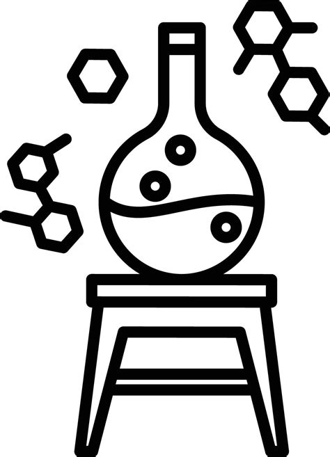 Science Lab Outline Illustration 45616574 Vector Art At Vecteezy