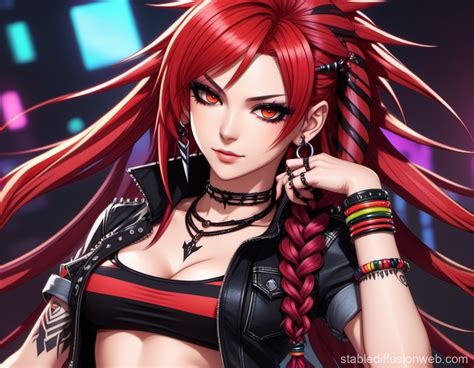 Goth Inspired Trans Woman With Distinctive Style Stable Diffusion Online