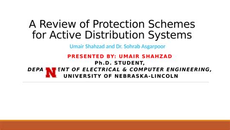 Pdf A Review Of Protection Schemes For Active Distribution Systems