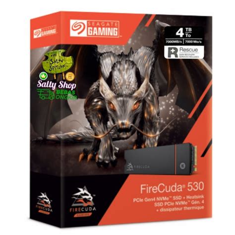 Jual Seagate Firecuda 530 Ssd 1tb 2tb Ssd M 2 Pcie Gen4 With Heatsink
