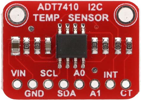 Temperature Sensor Board Adt7410 I2c Interface Accurate 40
