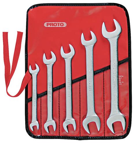 Proto Alloy Steel Satin Open End Wrench Set 1akr6j3000n Grainger