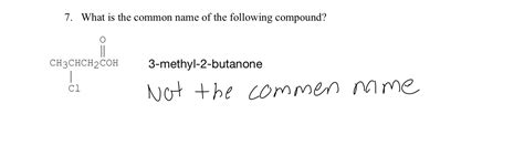 Solved What Is The Common Name Of The Following