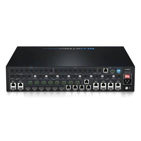 Blustream Pla88cs 8x8 4k Hdmi 2 0 Hdbaset™ Csc Av Matrix With Audio Downmixing