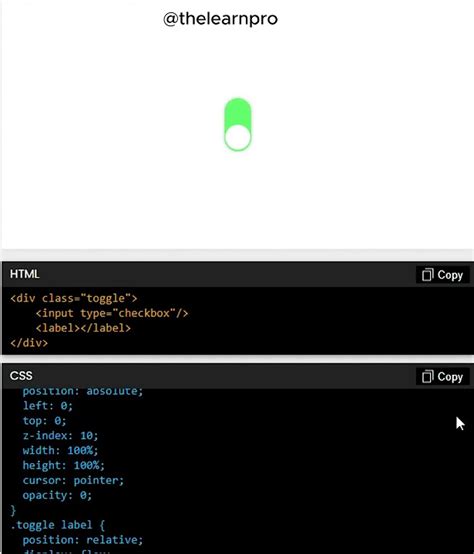 Html Css Toggle Animation Interactive Component Ui Design