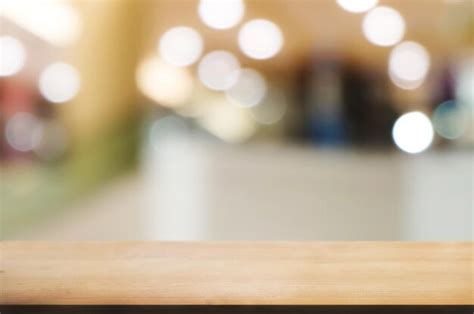 Premium Photo Defocused Image Of Empty Table