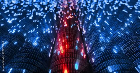 Hacking Red And Blue Digital Binary Code Matrix Background Hacker Dark Web Matrix Digital