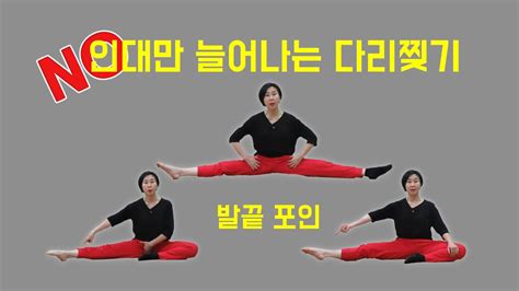 다리 찢기 순서 골반을 바로 세우며 다리 찢기 고관절 인대만 늘리지 않기 달라지는 발끝 포인 Youtube