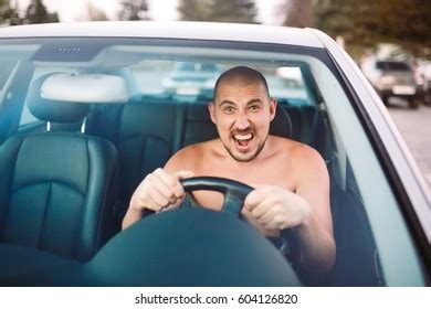 Naked Man Car Traffic Jam Stock Photo 601182980 Shutterstock