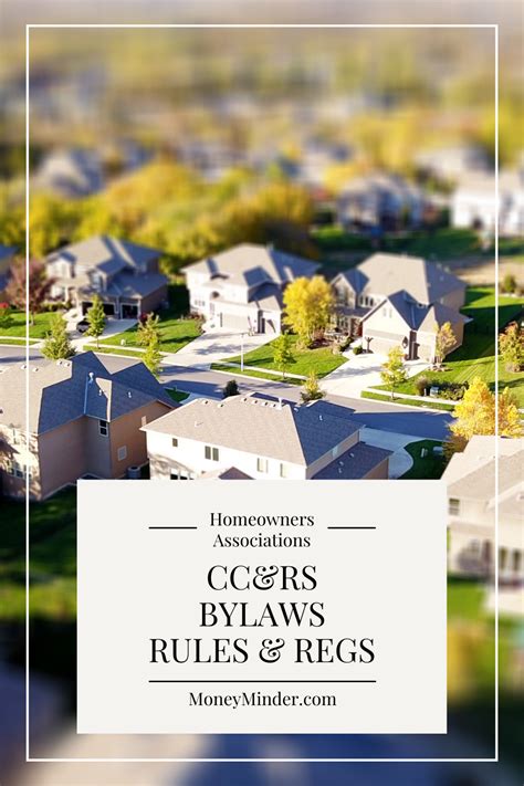 Homeowners Associations Whats The Difference Between Bylaws Vs Ccandrs