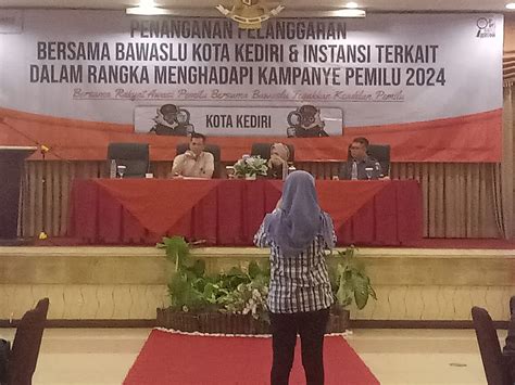 Bawaslu Kota Kediri Sinkronisasi Penanganan Pelanggaran Pemilu Gandeng Organisasi Media