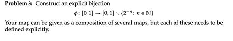 Solved Problem 3 Construct An Explicit Bijection 0 0 1