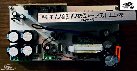 ماژول تغذیه و کانورتر ولتاژ مبدل ولتاژ ایزوله از ۱۲ ولت به دوبل ۶۰ ولت 500 واتمنبع تغذیه آمپلی