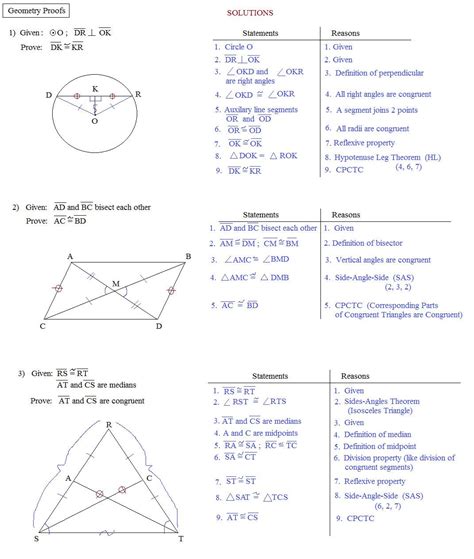 Congruence Triangles Worksheet 9th Grade
