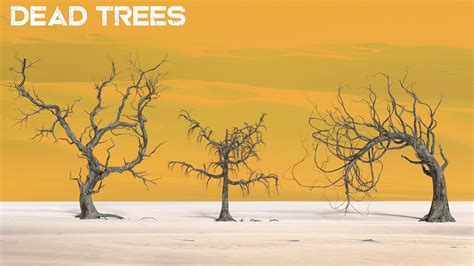 Artstation Dead Trees Game Assets