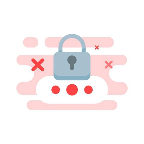 Wrong Password Concept Illustration Flat Design Vector Eps10 Modern