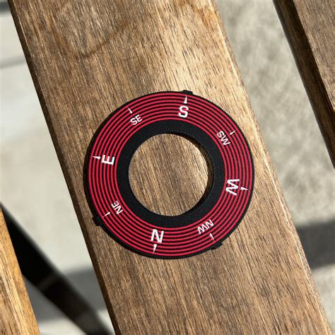 Porsche Instrument Dashboard Compass Gauge Face Guards Red Rings