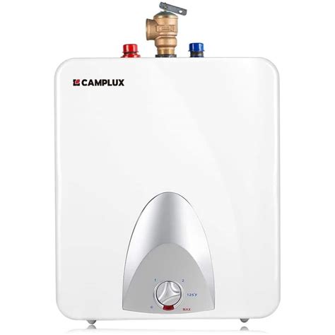 CAMPLUX 6 Gal Compact Point Of Use Mini Tank Medium Electric Water