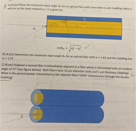 solved a 8 pts show the maximum input angle θm for an
