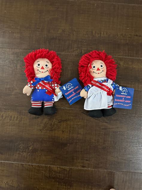 Applause Raggedy Ann And Andy God Bless America Plush Dolls 6 Etsy
